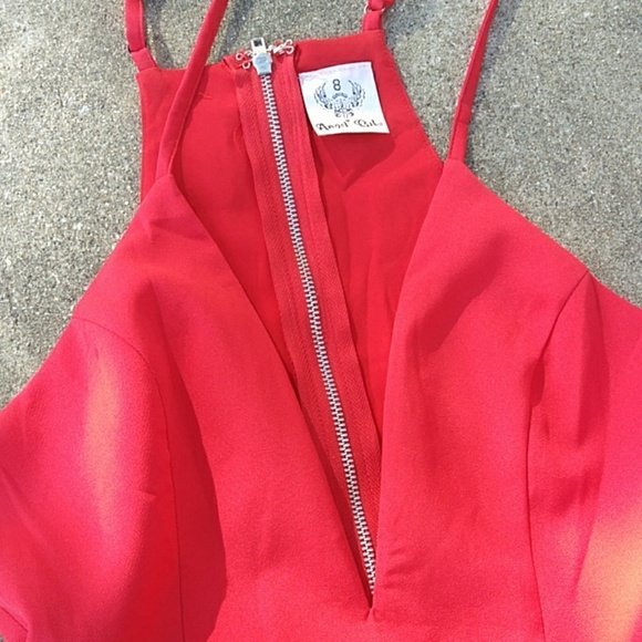 Angel Biba | Tops | Angel Biba Red Peplum Deep V Wire Top 8 Small ...